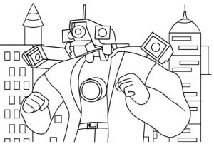 230+ Tranh tô màu Titan Cameraman trong Skibidi Toilet