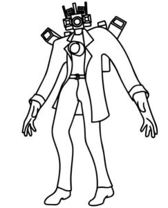 230+ Tranh tô màu Titan Cameraman trong Skibidi Toilet